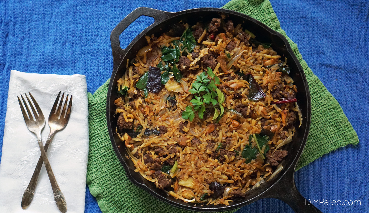 Sweet Potato & Chorizo Skillet - The Nutrivore Chef